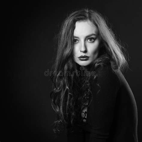 Beautiful Woman Portrait Black And White