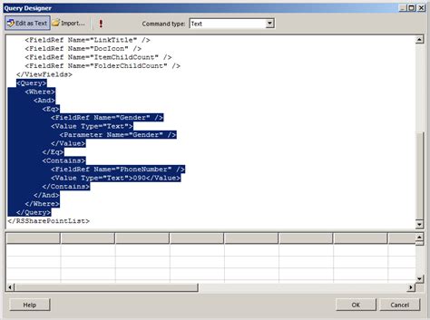 using caml query in reporting services with sharepoint ~ microsoft