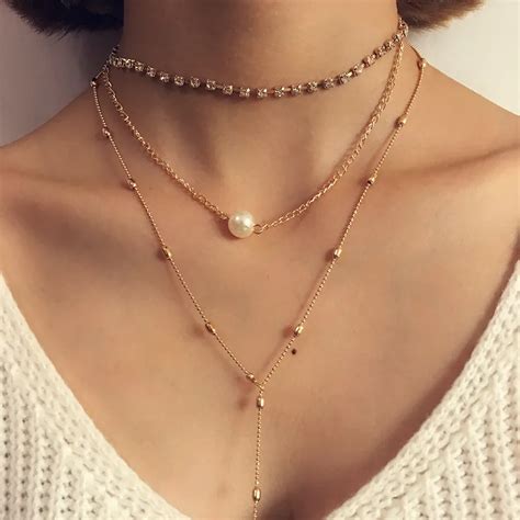 New Fashion Boho Jewelry Multi Layer Beads Necklaces For Women Sexy