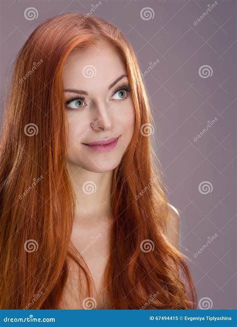 Young Red Haired Girl Stock Image Image Of Sensuality 67494415