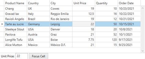dataviewbase focusedrowhandle property wpf controls devexpress
