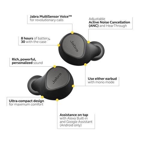 Jabra Elite 7 Pro Trådløse Hodetelefoner Earphones