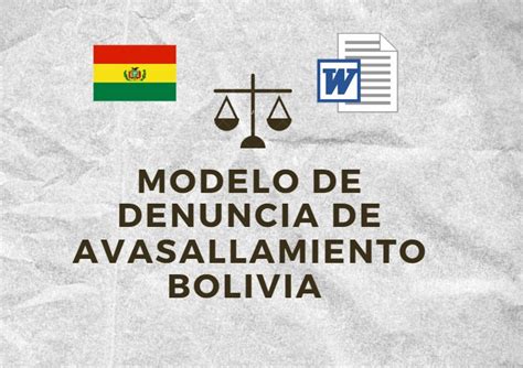 Introducir 70 Imagen Modelo De Demanda De Desalojo En Bolivia