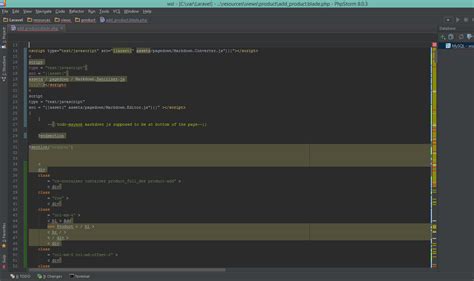 php blade template code formatting issue in phpstorm stack overflow
