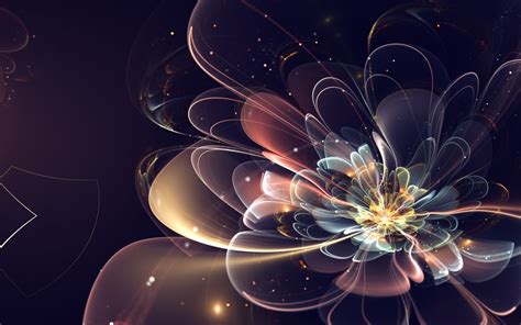 Wallpaper 1920x1200 Px Abstract Flower Flowers Fractal 1920x1200