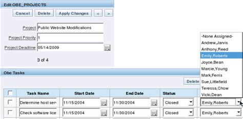 creating and running an application using oracle application express