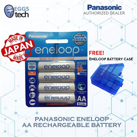 Panasonic Eneloop Aa Rechargeable Battery Made In Japan Shopee
