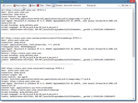 using fiddlercore to capture requests with