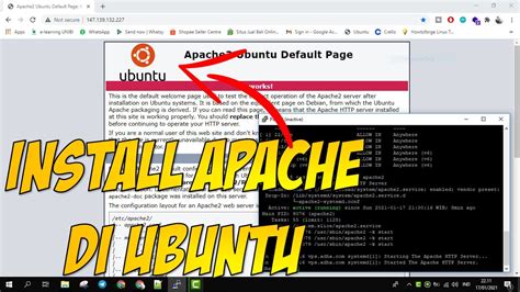 cara install apache web server di ubuntu server 18 04