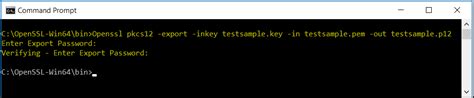 use openssl to create p12 certificate in windows for ios push