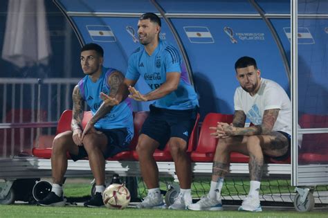 Sergio Aguero Joins Argentina Training Ahead Of Fifa World Cup 2022