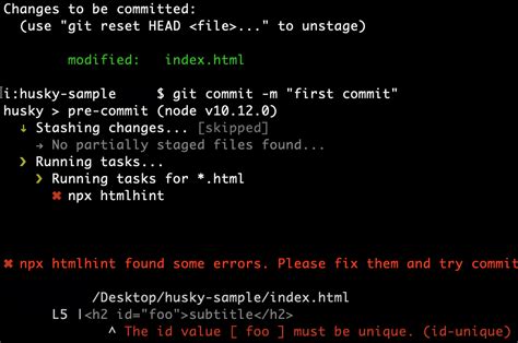 gitのhooksのpre commitなどを超簡単に使用できるhuskyの使い方 iwb jp