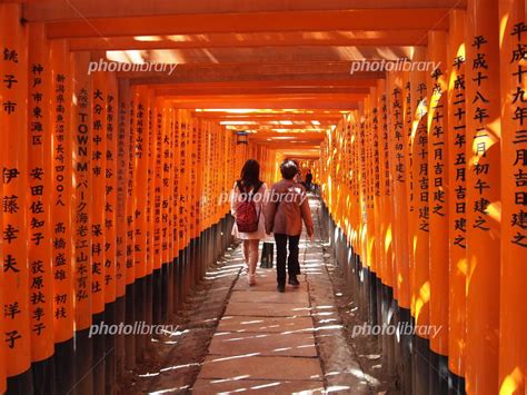 京都 伏見稲荷大社 千本鳥居 写真素材 [ 3194047 ] フォトライブラリー Photolibrary