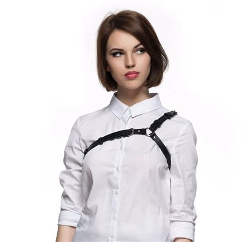 Punk Harajuku Women Shoulder Leather Harness Party Punk Gothic Body