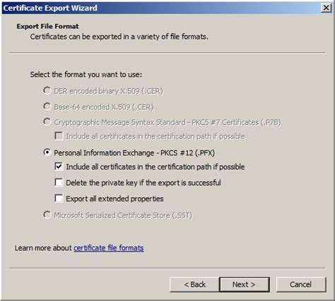 how to export ssl certificate from one iis 7 server to another