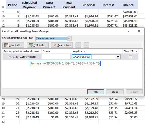 create a loan amortization schedule in excel with extra
