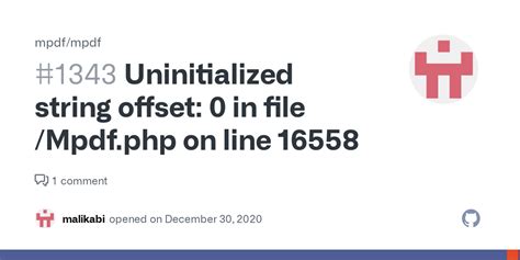 uninitialized string offset 0 in file mpdf php on line 16558 · issue