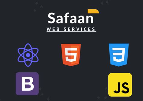 do front end development with html css react js bootstrap