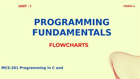 mca first semester mcs201 programming in c and python unit 1