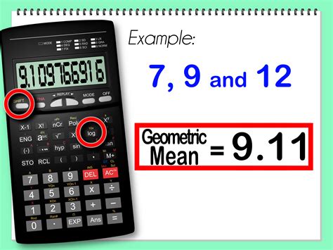How To Calculate The Geometric Mean With Calculator Wikihow