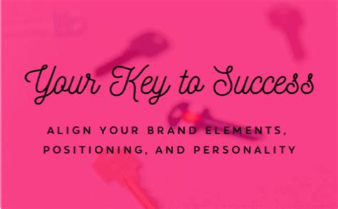 Your Key To Success Align Your Brand Elements Positioning And
