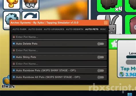tapping simulator [skip shiny stage] scripts rbxscript