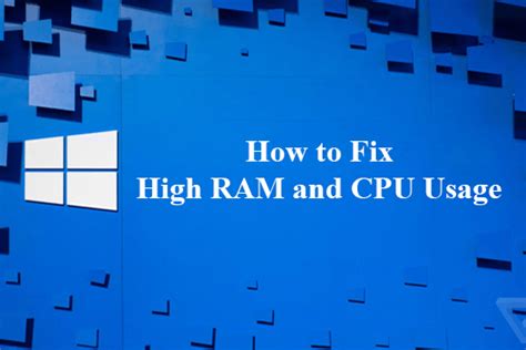 How To Fix High Ram And Cpu Usage In Windows 10 Rs Web Solutions