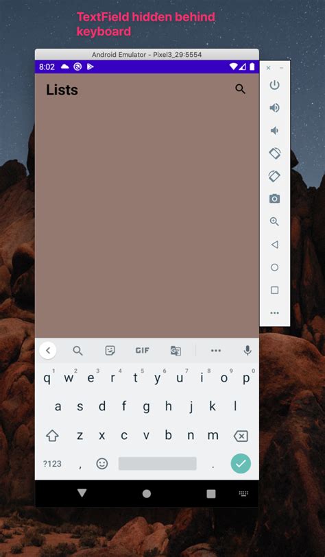 android textfield is hidden behind keyboard jetpack compose stack