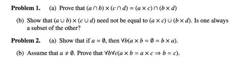 solved prove that a intersection b times c intersection