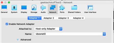 virtual box scripting and network options mac os x