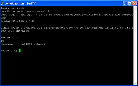 installation et utilisation d un serveur ssh sous debian etch