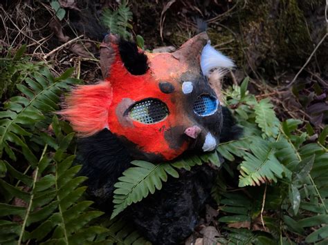 Custom Feline Therian Quadrobist Mask Etsy