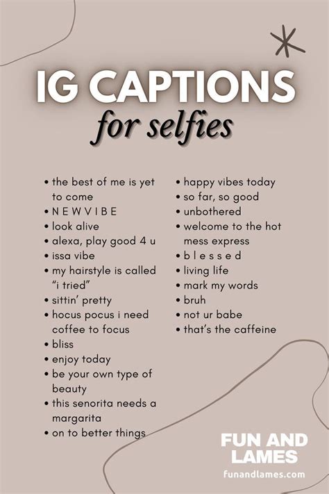 Instagram Captions For Selfies Fun And Lames In 2021 Witty