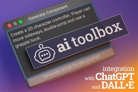 ai toolbox for chatgpt and dall·e ai ml integration unity asset store