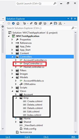 crud operation entity framework with mvc part 2
