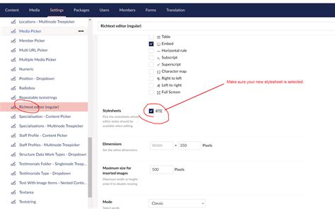 umbraco 8 do to add styling in the rich text editor using umbraco and