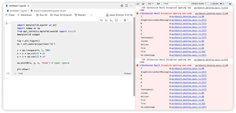 ipywidget renderer failed to render widget while using matplotlib
