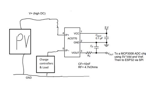 acs770 hall effect current sensor not giving expected output sensors