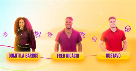 Quem Sai Do Bbb 23 Domitila Barros Fred Nicácio E Gustavo Estão No