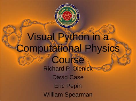 computational physics python pdf pdf using python as a first