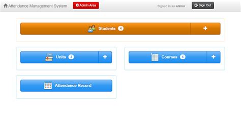 school attendance management system in php mysql with