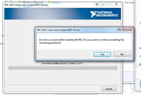 solved an error occurred while installing xxx do you want to continue