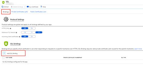 node js use ssl certificate in azure function app with