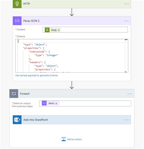 solved parse json item is empty power platform community