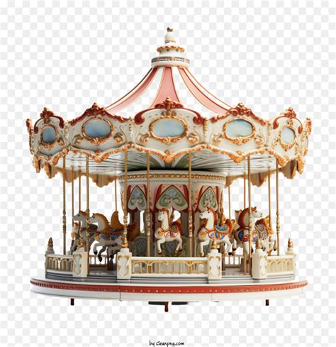 Merry Go Round Clipart Carnival Whimsical Carousel Illustrations For