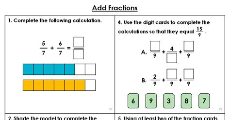 mastery in maths year 5 adding and subtracting fractions adding