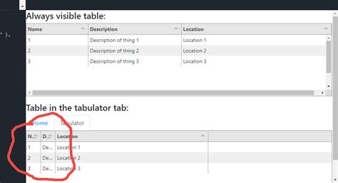 tabulator table columns not resizing correctly stack overflow