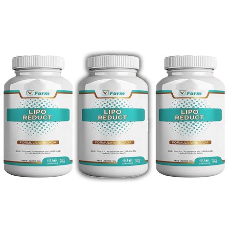 Kit3 Suplemento Queimar Gordura Definir Musculos Lipo Reduct Em