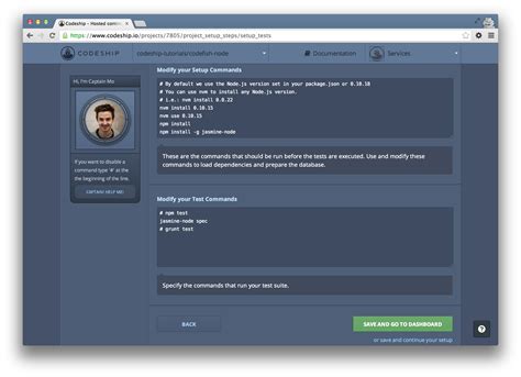 continuous deployment for node js apps from bitbucket to