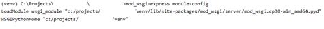 deploying django on windows server 2019 and apache with